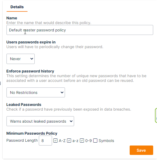 Corporate Password Policy (Enterprise Edition) – LogmeOnce